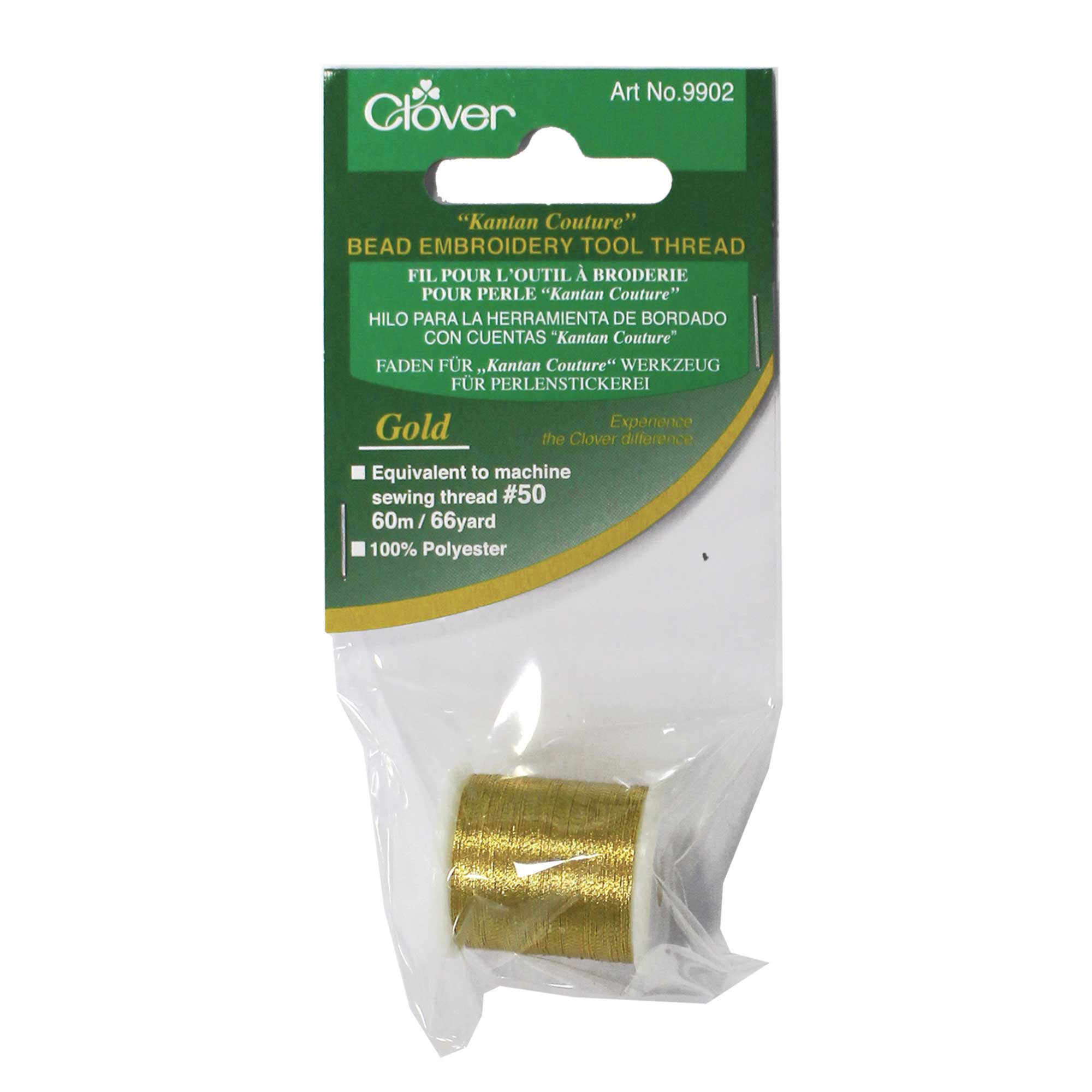CLOVER KANTAN COUTURE BEAD EMBROIDERY THREAD GOLD » Birch Wholesale
