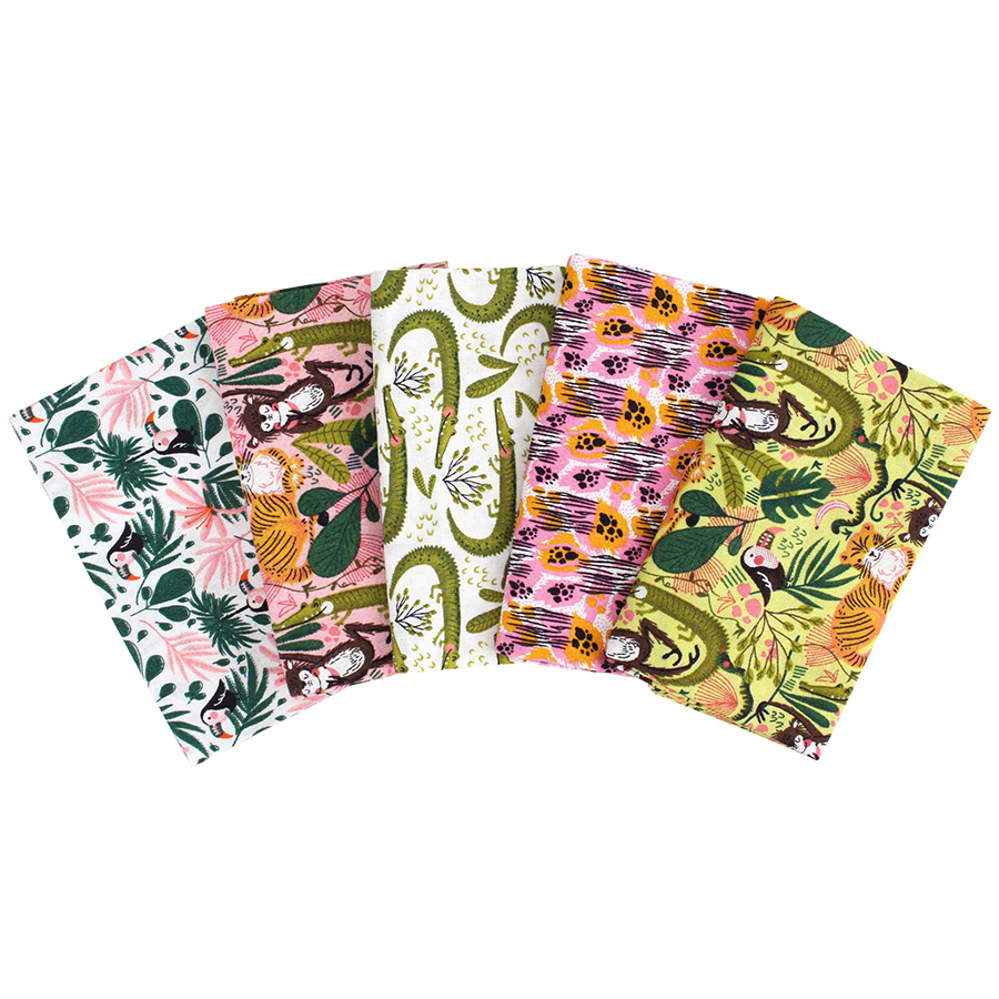 BIRCH FABRIC JUNGLE PATTERNS FAT QUARTER 100% CTN » Birch Wholesale