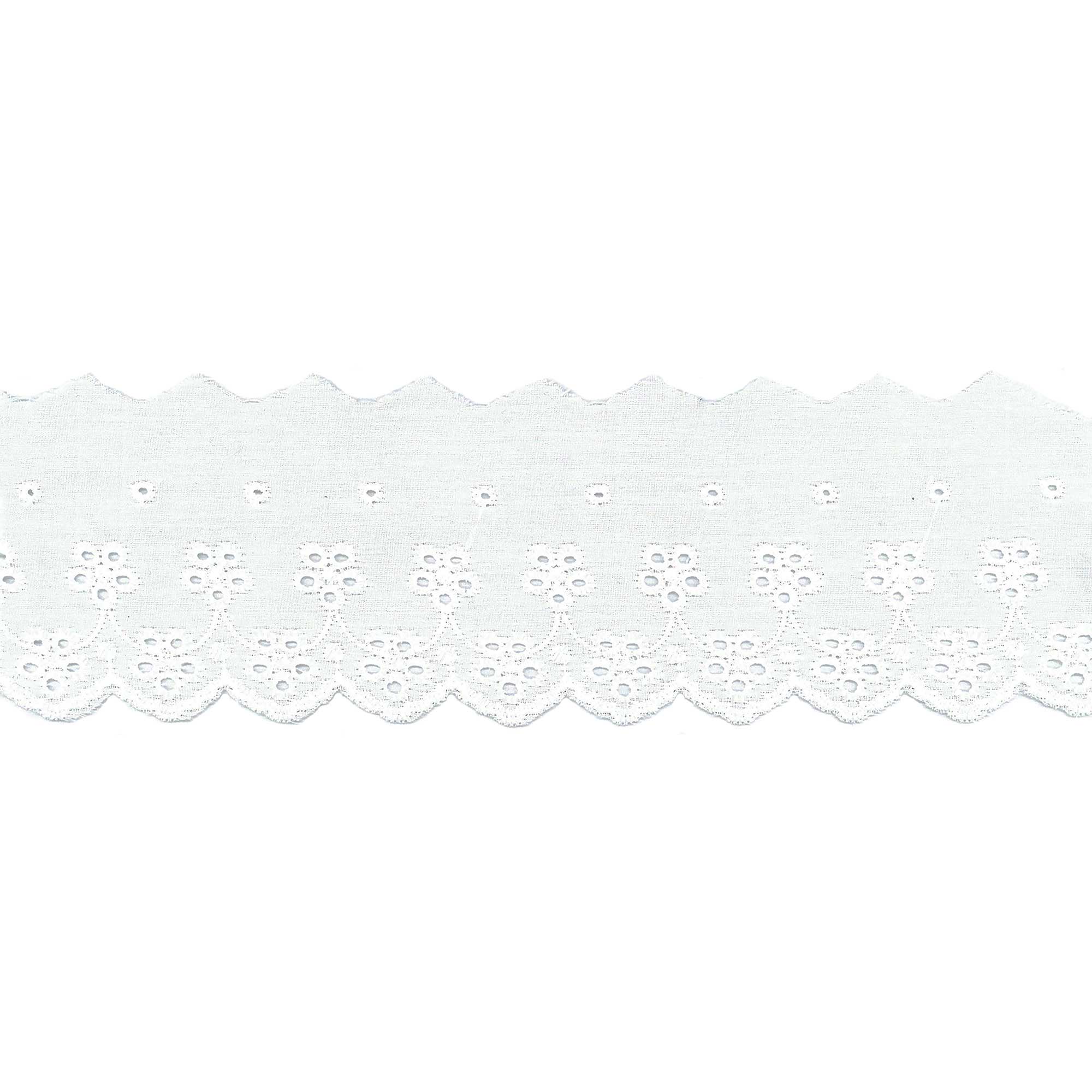 LACE CAMBRIC 70MM X 27MT » Birch Wholesale