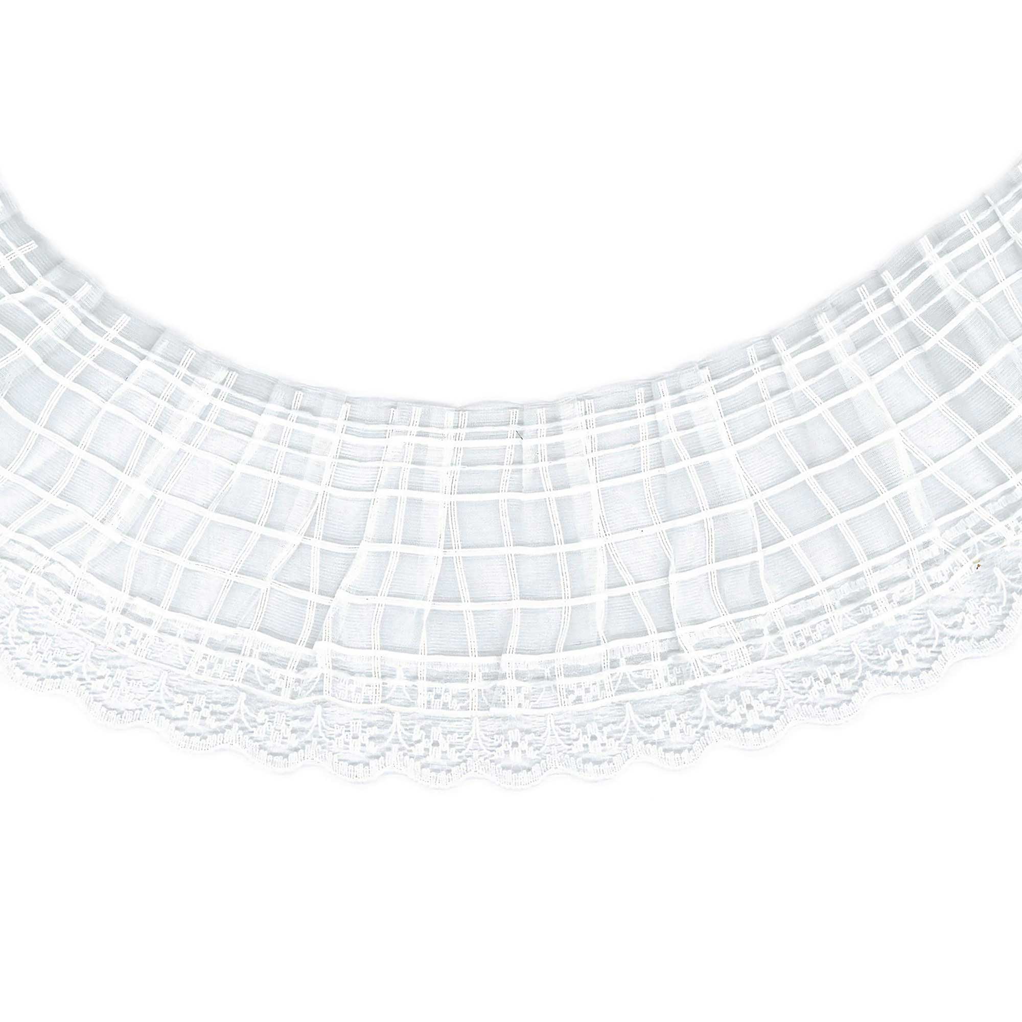 LACE FRILLED NYLON 60MM X 3MT » Birch Wholesale