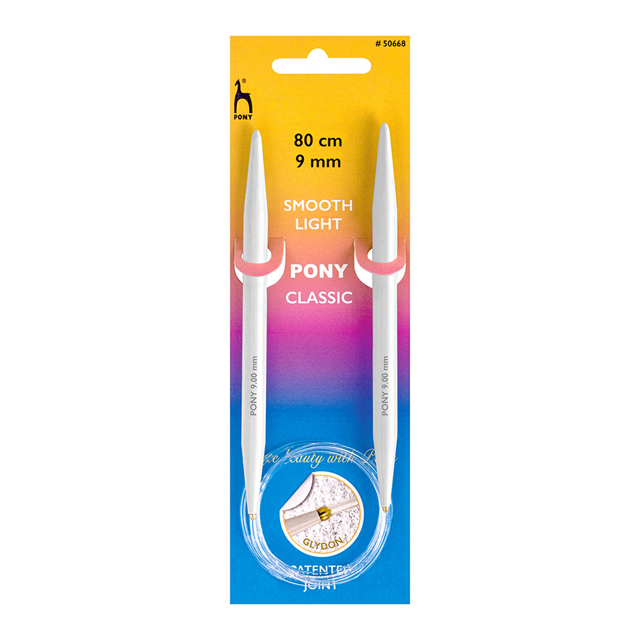 PONY CIRCULAR NEEDLES 80CM X 9MM » Birch Wholesale