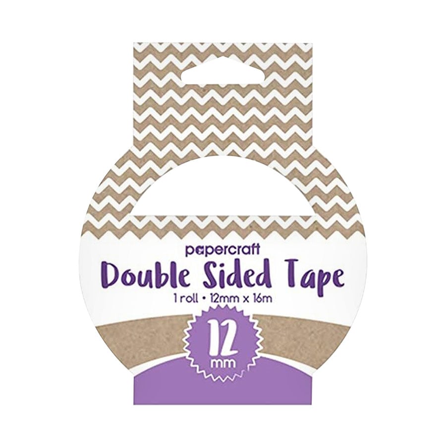 PAPERCRAFT ADHESIVE TAPE DOUBLE SIDED 12MM X 16M » Birch Wholesale