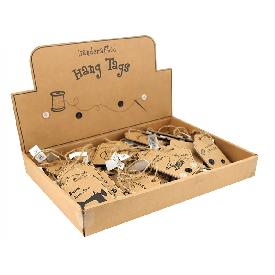 HANG TAGS W. BUTTONS / SEWING 60 PCS/DISPLAY BOX » Birch Wholesale